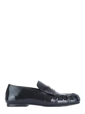 ALOHAS Aven Ruched Penny Loafers Black