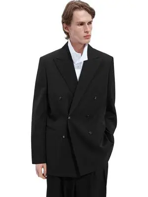 Bottega Veneta Light Wool Twill Jacket - Double Black