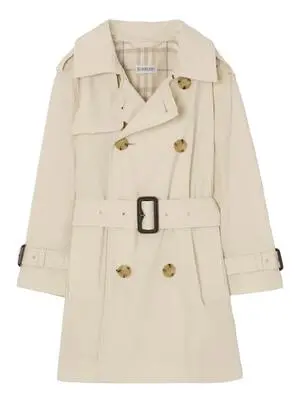 Burberry Stretch Nylon Trench Coat - Beige