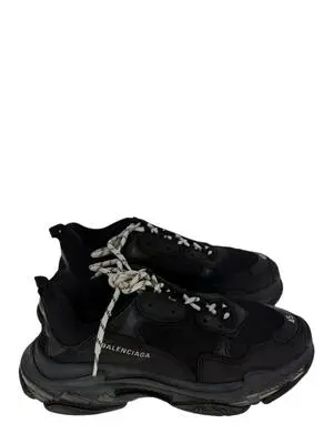Balenciaga Triple S Clear Sole Sneakers - Black