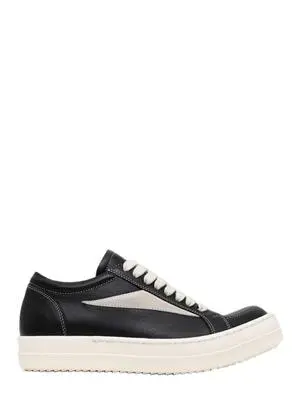 Rick Owens Leather Sneakers - Black