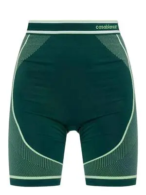 Casablanca Logo-print Running Shorts - Green