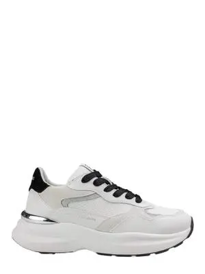 CRIME LONDON Faith Leather Sneakers - White