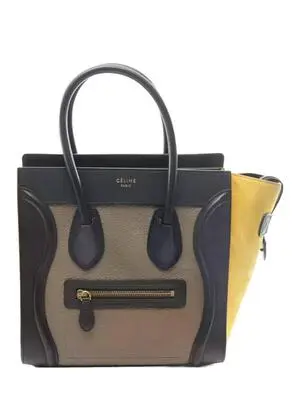 Celine 2000s Micro Luggage Tote Bag - Black