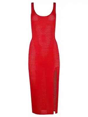 MONARCH Kendall Sleeveless Midi Dress - Red