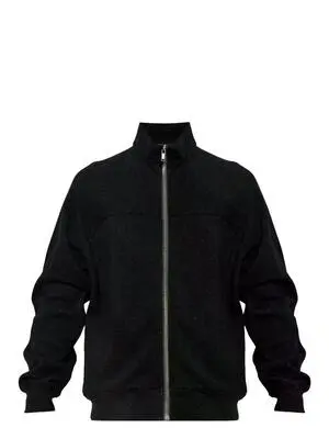 Rick Owens Stand-up Collar Zip-up Sweater - Black