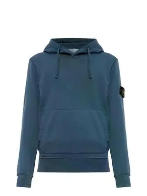 Stone Island Logo-patch Hoodie - Blue