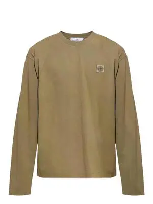 Stone Island Logo-patch Long-sleeve T-shirt - Green