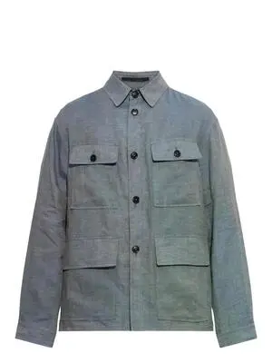 Giorgio Armani Four-pocket Shirt Jacket - Blue