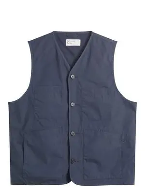 Universal Works Recycled Poly Tech City Waistcoat - Navy