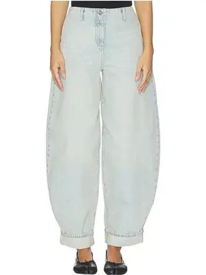 ALIGNE Christina Barrel Leg Jean In . Also - Blue