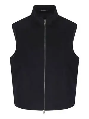 Tagliatore Zip-up High-neck Gilet - Blue