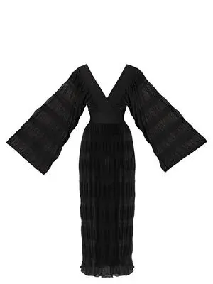 SANCTUMUM Callia Kimono Dress - Black