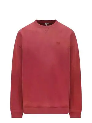 Loewe Anagram-embroidered Sweatshirt - Red