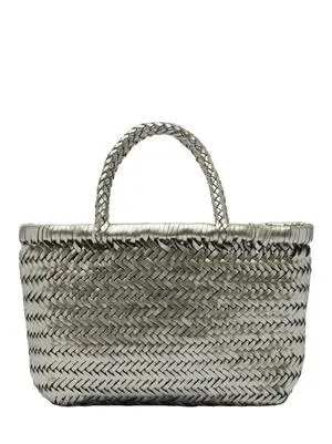 Rixo X Dragon Diffusion Lysia Leather Top-handle Bag - Silver