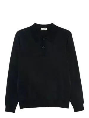 Sandro Long-sleeve Polo Shirt - Blue