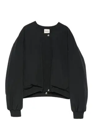 Khaite Cordan Nylon Bomber Jacket - Black
