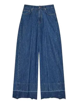 Givenchy Wide-leg Denim Cotton Jeans - Blue