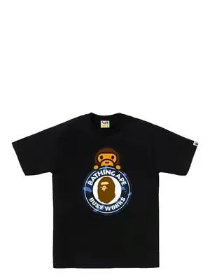 A BATHING APE Milo Busy Works T-shirt - Black