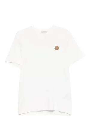 Moncler Logo-patch T-shirt - Neutrals