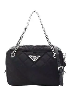 Prada 2013-2026 Impuntu Tessuto Satchel - Black