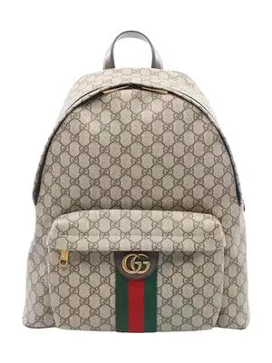 Gucci 2000-2015 Medium Gg Supreme Web Ophidia Backpack - Neutrals