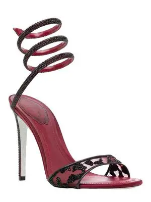 Rene Caovilla Allura Crystal-embellished Sandals - Red