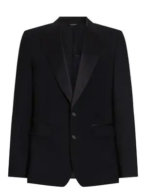 Dolce & Gabbana Single-breasted Two-piece Wool Tuxedo Suit - Blue