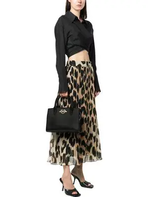 Moschino Logo-plaque Tote Bag - Black