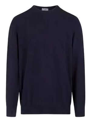 Fedeli Argentina Crew-neck Sweater - Blue