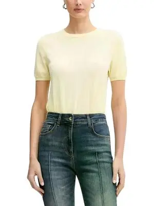 Patrizia Pepe Short-sleeve Sweater - Yellow