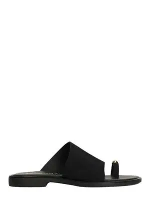 NICOLAS LAINAS Embellished Toe-strap Sandals - Black