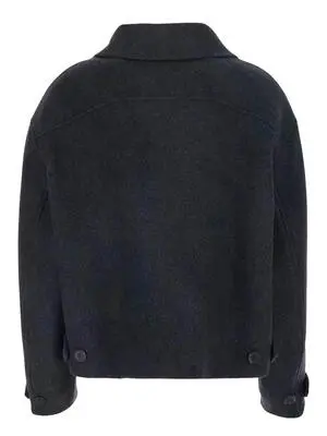 SEMICOUTURE Jeanie Zip-up Felted Jacket - Grey
