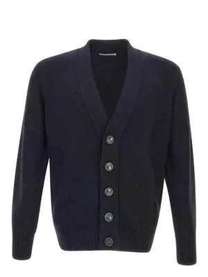 KANGRA Argyle-knit Cardigan - Blue