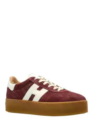 Hogan Cool Logo-patch Platform Sneakers - Red