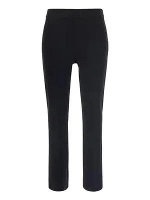 JUCCA Pressed-crease Elasticated-waist Trousers - Black