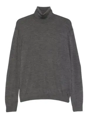 Malo Roll-neck Long-sleeve Sweater - Grey