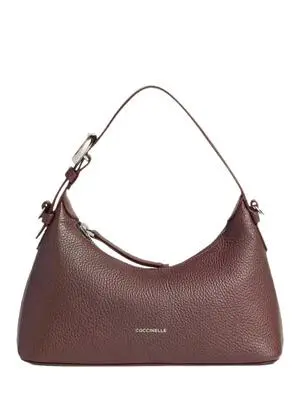 COCCINELLE Buckle-detail Pebbled-leather Tote Bag - Red