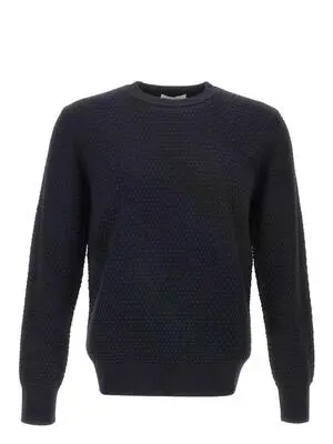 KANGRA Bubble-stitch Sweater - Blue