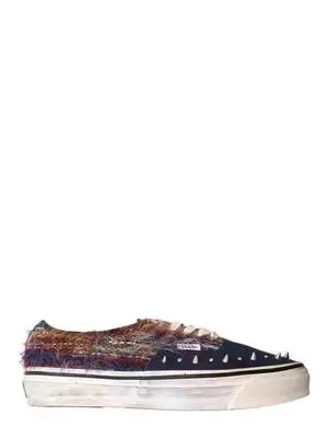 VANS Authentic Spike-embellished Frayed Sneakers - Blue