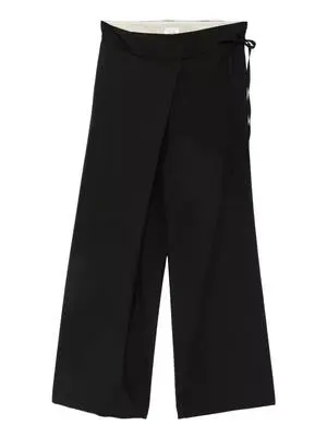 ALYSI Wrap-style Trousers - Black