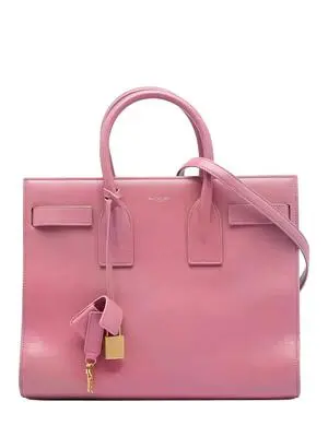 Saint Laurent 2014 Small Leather Sac De Jour Satchel - Pink
