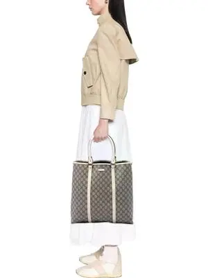 Gucci 2016-2026 Gg Supreme Joy Vertical Tote Bag Neutrals