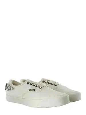 VANS Lx Authentic 44 Crystal-embellished Sequinned Sneakers - Neutrals
