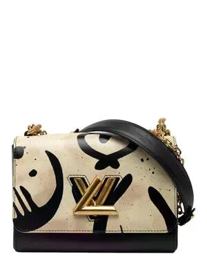 LOUIS VUITTON 2021-2026 Printed Calfskin Twist Mm Crossbody Bag - Brown