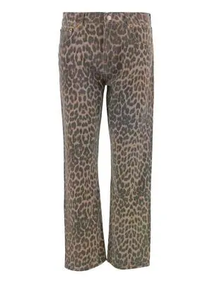 RE/DONE Mid Rise Blondie Crop Jeans - Brown