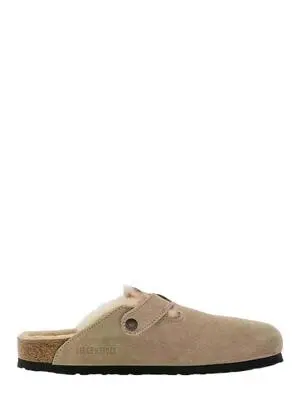 BIRKENSTOCK Boston Shearling-lined Mules - Neutrals