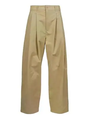 HED MAYNER Pleated Trousers - Neutrals