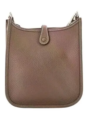 Hermès Evelyne Bag Gen Iii Clemence Tpm Crossbody Bag Grey