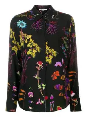 Stella McCartney Willow Silk Shirt - Black